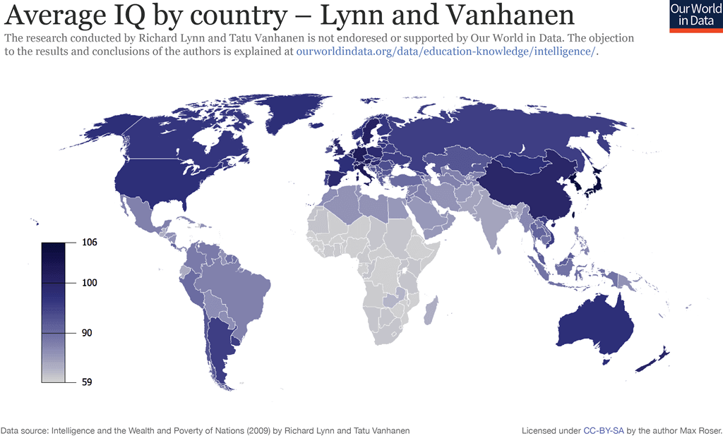 Average IQ Score By Country Up To 242 Countries And Regions Average IQ Score By Country Up To 242 Countries And Regions